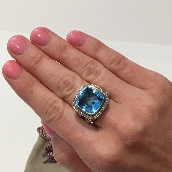 David Yurman | Jewelry | David Yurman Blue Topaz Ring | Poshmark